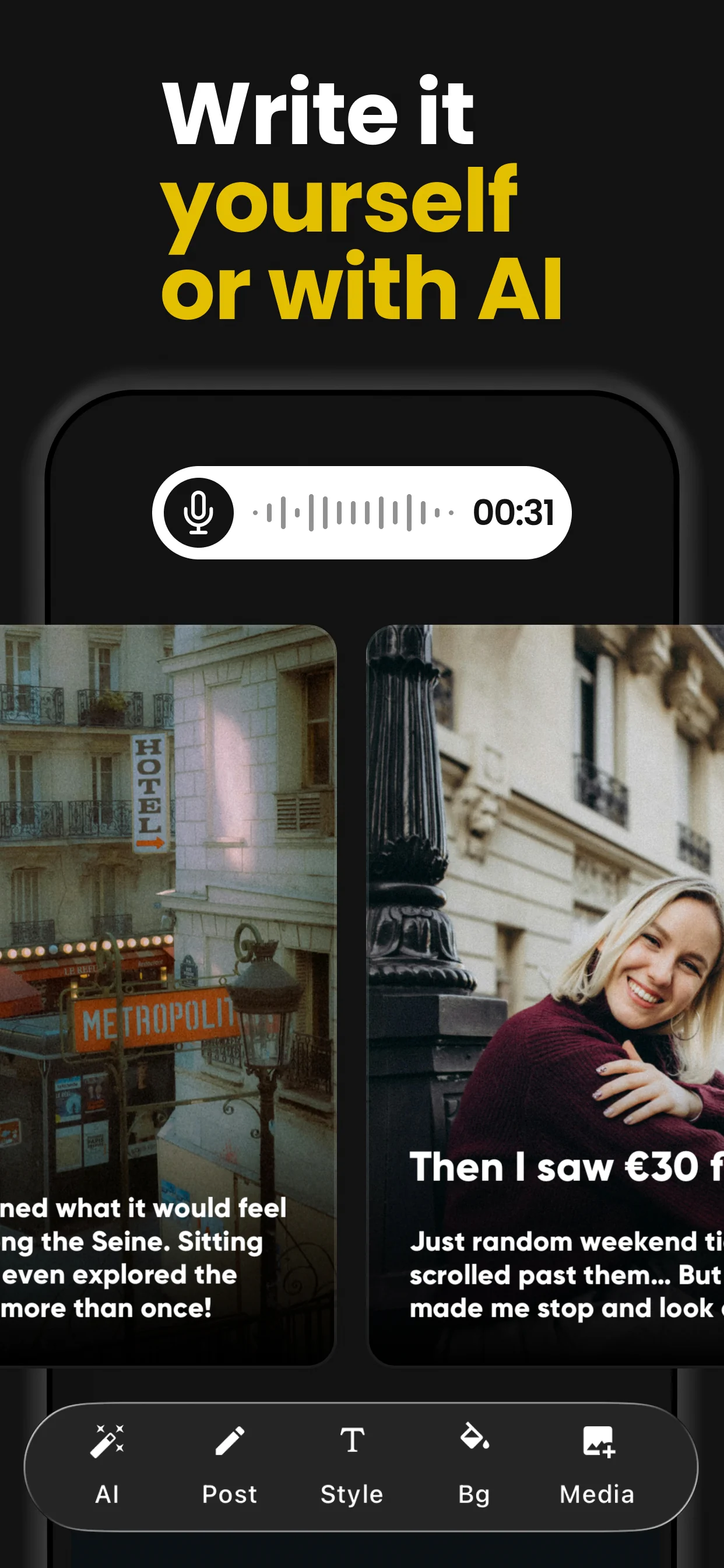 Lett – Text carousel maker for social media